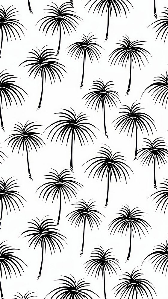 Palm tree pattern backgrounds drawing | Premium Photo Illustration ...