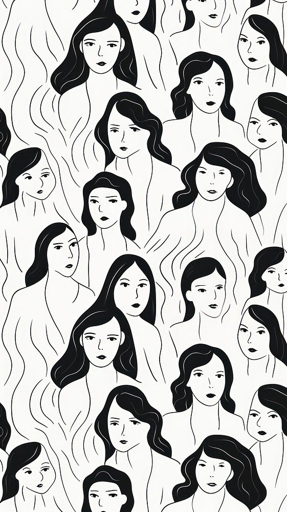 Woman backgrounds wallpaper pattern. AI | Free Photo Illustration ...