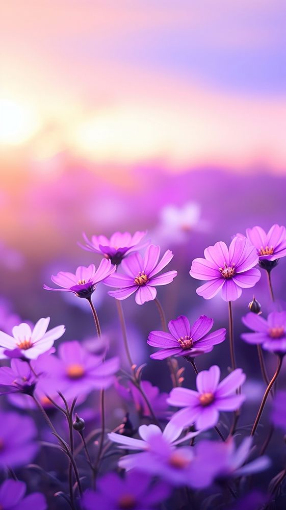 Spring purple flowers landscape outdoors | Premium Photo - rawpixel
