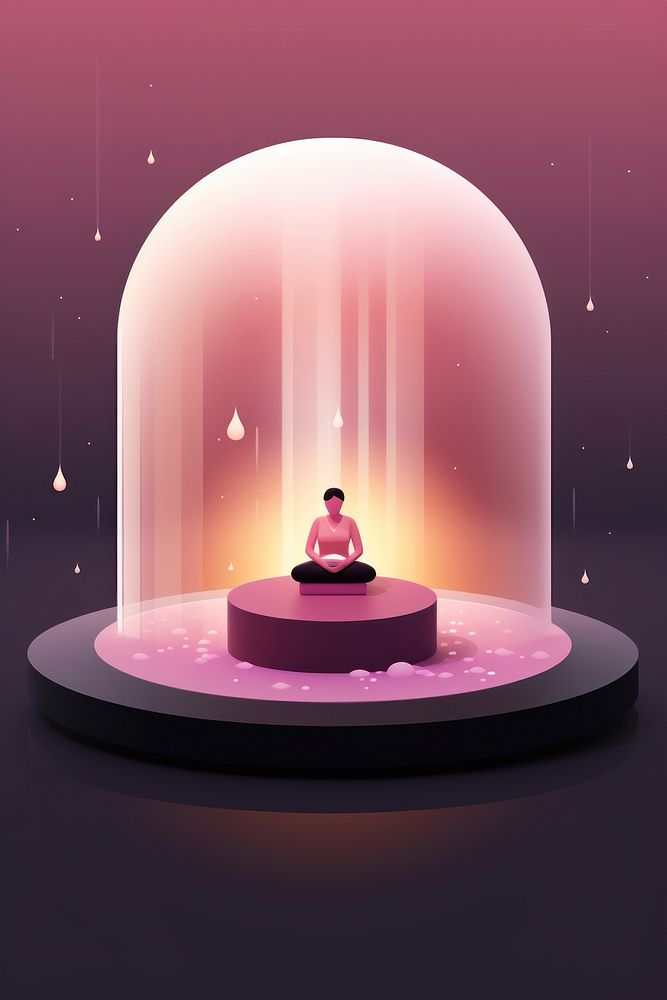 Spiritual lighting illuminated technology. AI | Premium Photo ...