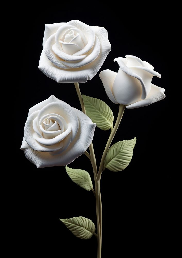 Two white rose flower petal | Free Photo Illustration - rawpixel