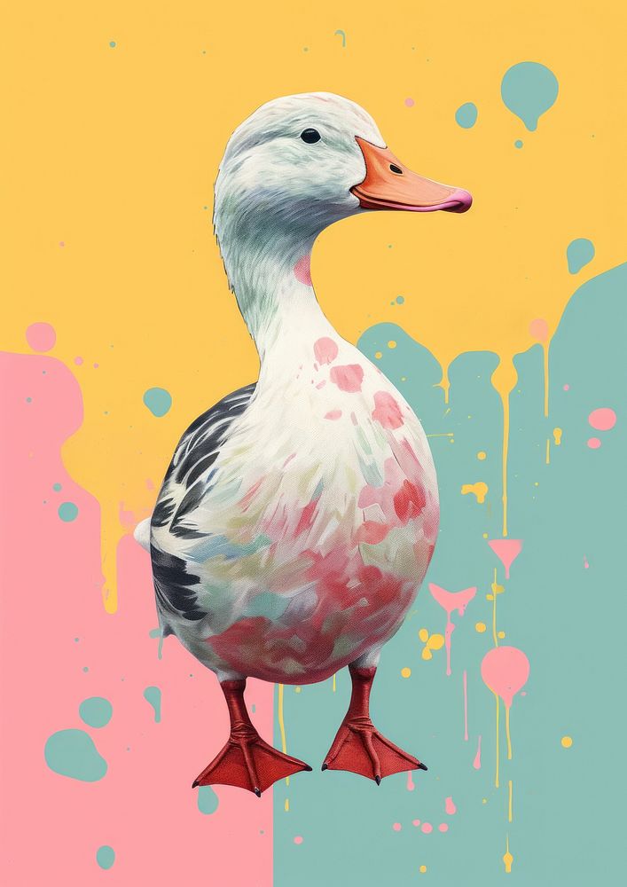 Full body duck animal bird | Free Photo Illustration - rawpixel