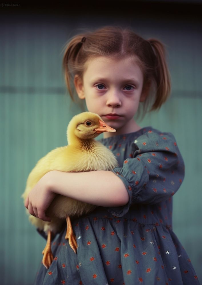 girl duck photography portrait toddler. | Premium Photo - rawpixel