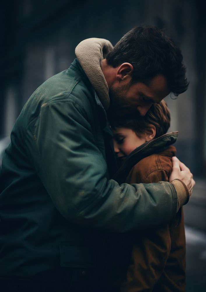 boy hugging his dad adult | Premium Photo - rawpixel