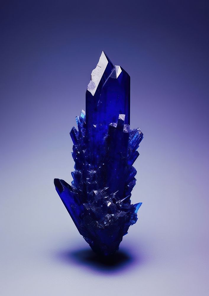 navy crystal gemstone mineral jewelry. | Premium Photo - rawpixel