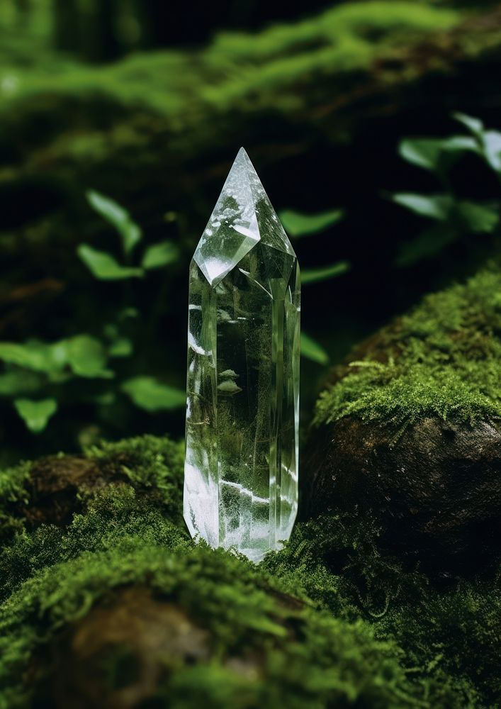 crystal wood jewelry quartz plant. | Free Photo - rawpixel