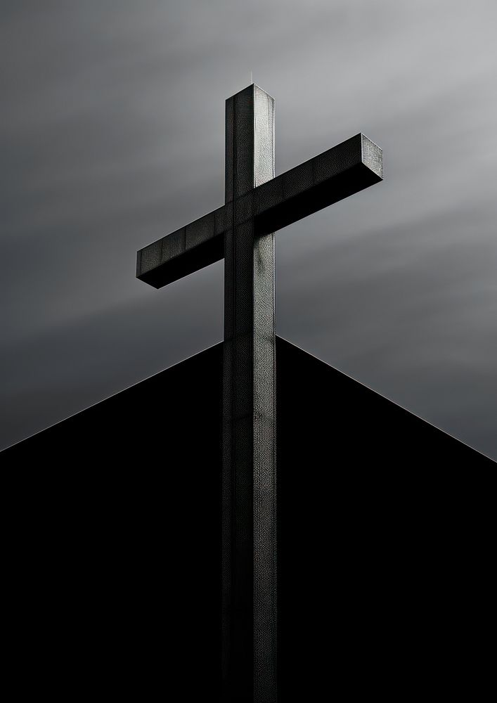 big cross symbol black spirituality. | Free Photo - rawpixel