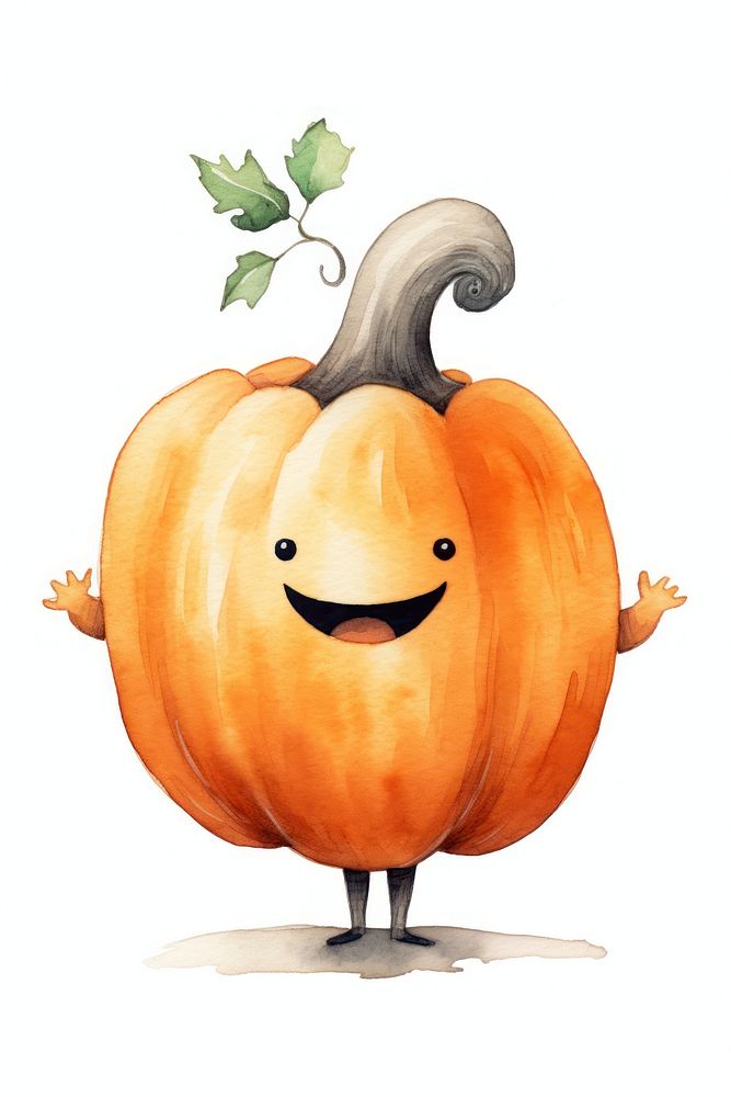 Pumpkin dancing vegetable plant food. | Free Photo Illustration - rawpixel