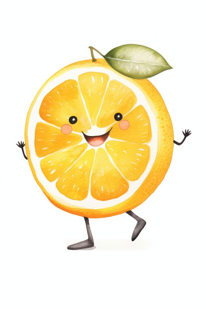 Sliced orange dancing partying grapefruit | Free Photo Illustration ...