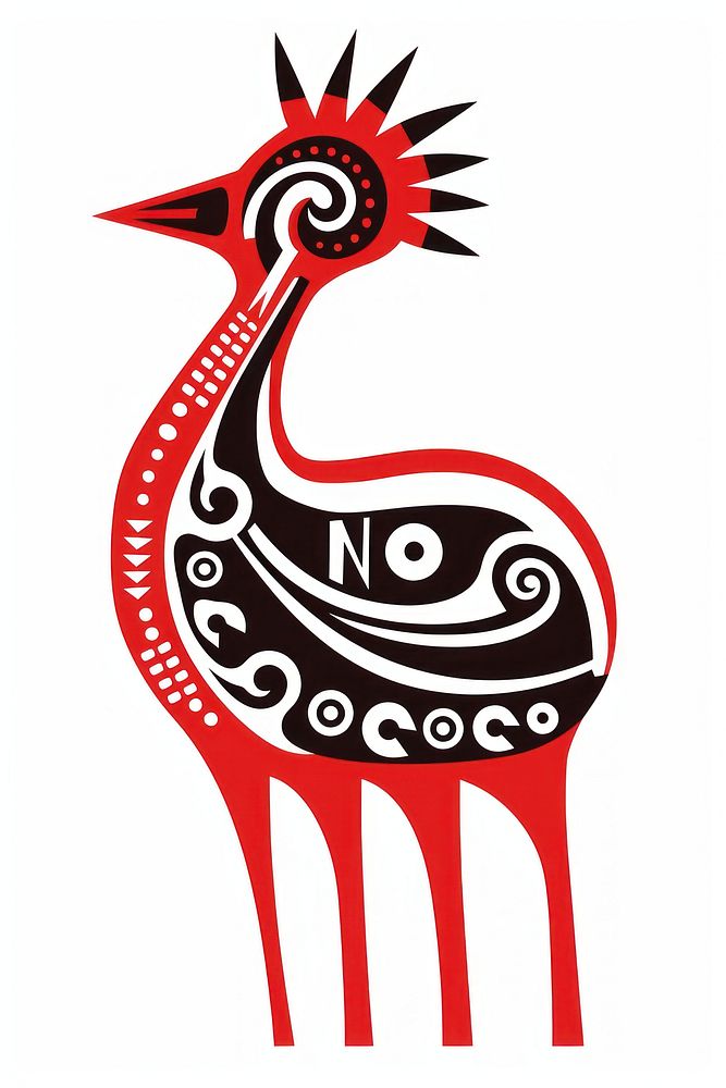 African tribal style bird animal | Free Photo Illustration - rawpixel