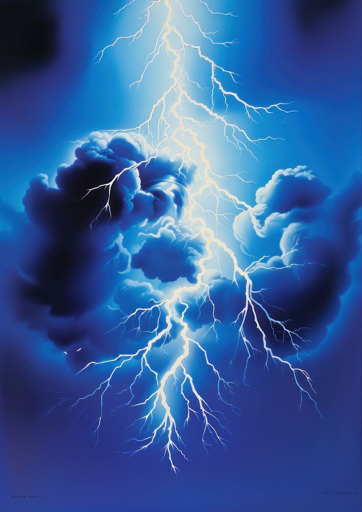 Storm thunderstorm lightning nature. AI | Premium Photo Illustration ...