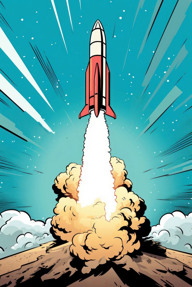 Rocket aircraft missile vehicle. AI | Free Photo Illustration - rawpixel