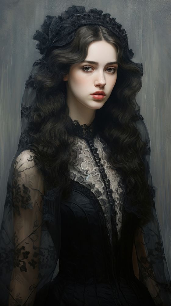 Black gothic style lace fabric | Free Photo Illustration - rawpixel