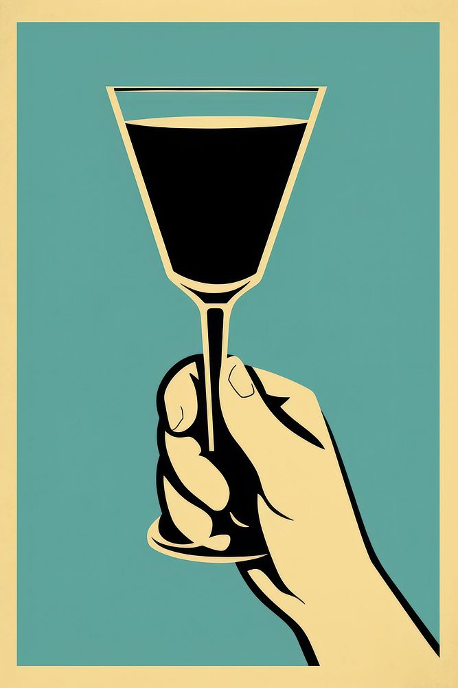 Hand holding cocktail glass martini | Free Photo Illustration - rawpixel