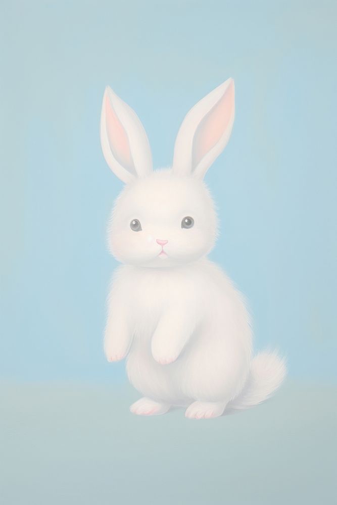 Happy baby rabbit rodent animal | Free Photo Illustration - rawpixel