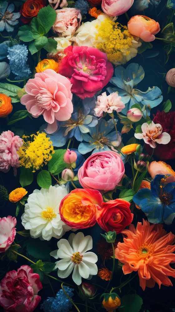 Summer flowers wallpaper pattern plant | Premium Photo - rawpixel