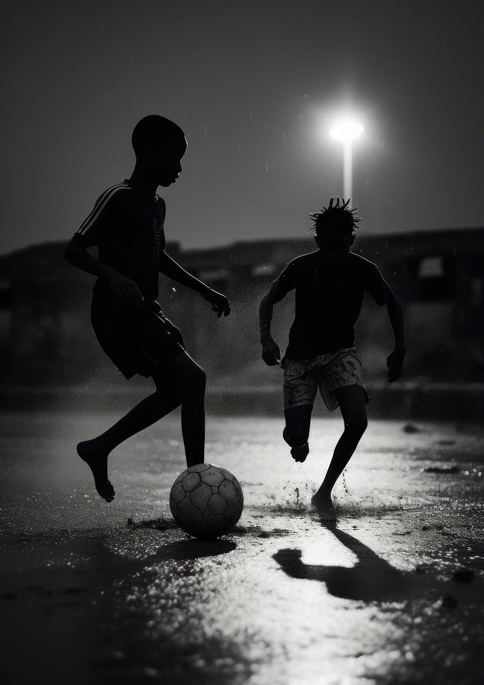 People playing soccer football motion | Free Photo Illustration - rawpixel