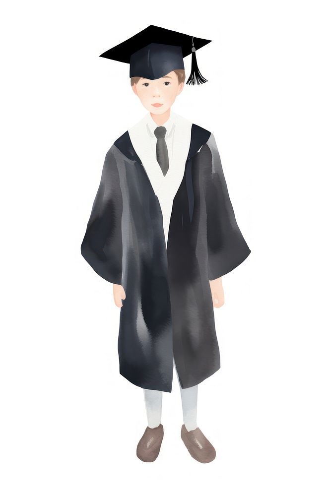 Boy graduation white background mortarboard | Premium Photo ...