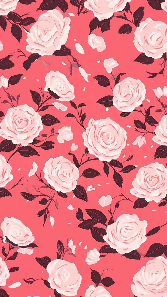 Rose pattern backgrounds flower. AI | Premium Photo Illustration - rawpixel