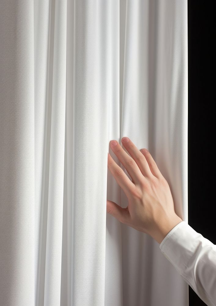 Hand opening white curtain stage | Free Photo - rawpixel