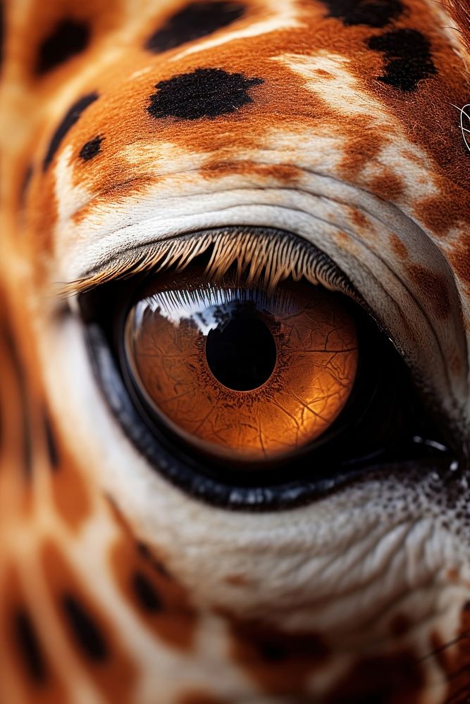 Giraffe eye wildlife animal mammal. | Premium Photo - rawpixel