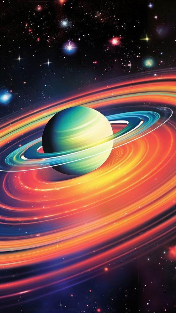 Saturn galaxy background backgrounds astronomy | Premium Photo ...