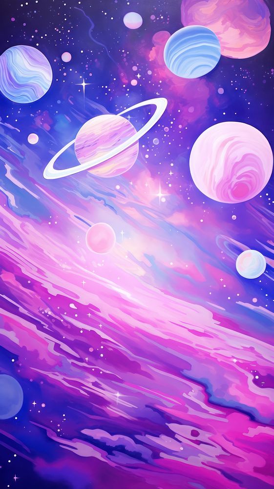 Astronaut flying space planets and | Free Photo Illustration - rawpixel