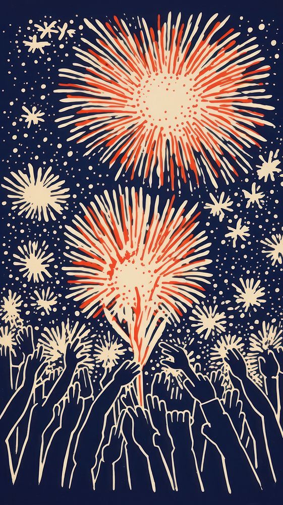 Many hands holding sparklers fireworks | Free Photo Illustration - rawpixel