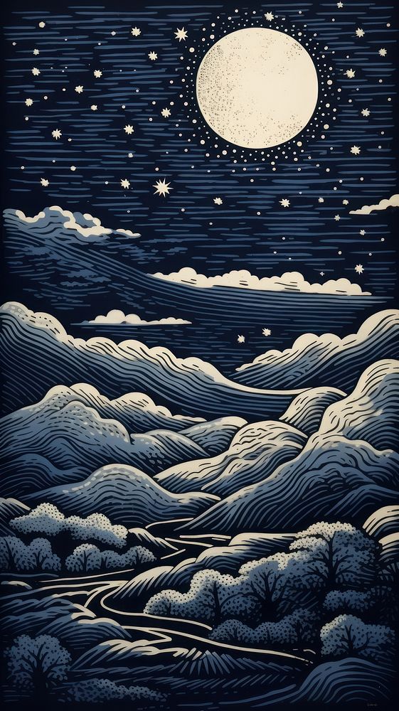 Milky way nature astronomy drawing. | Premium Photo Illustration - rawpixel