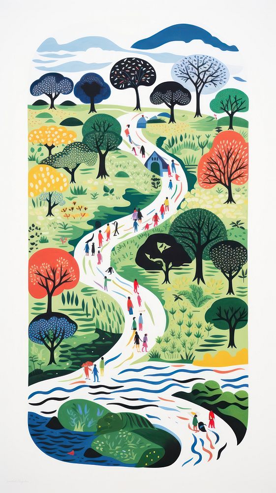 Community painting drawing nature. | Free Photo Illustration - rawpixel