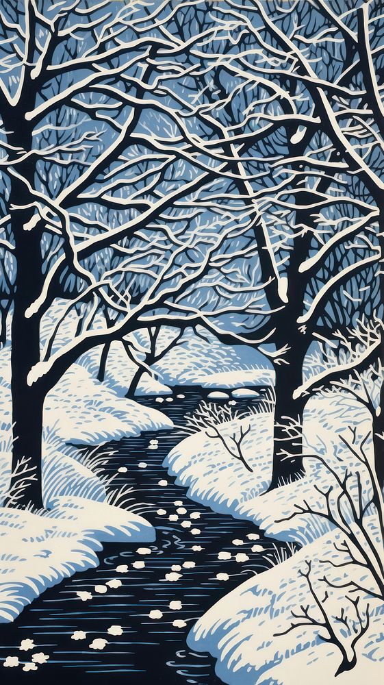 English winter scene nature outdoors | Premium Photo Illustration ...