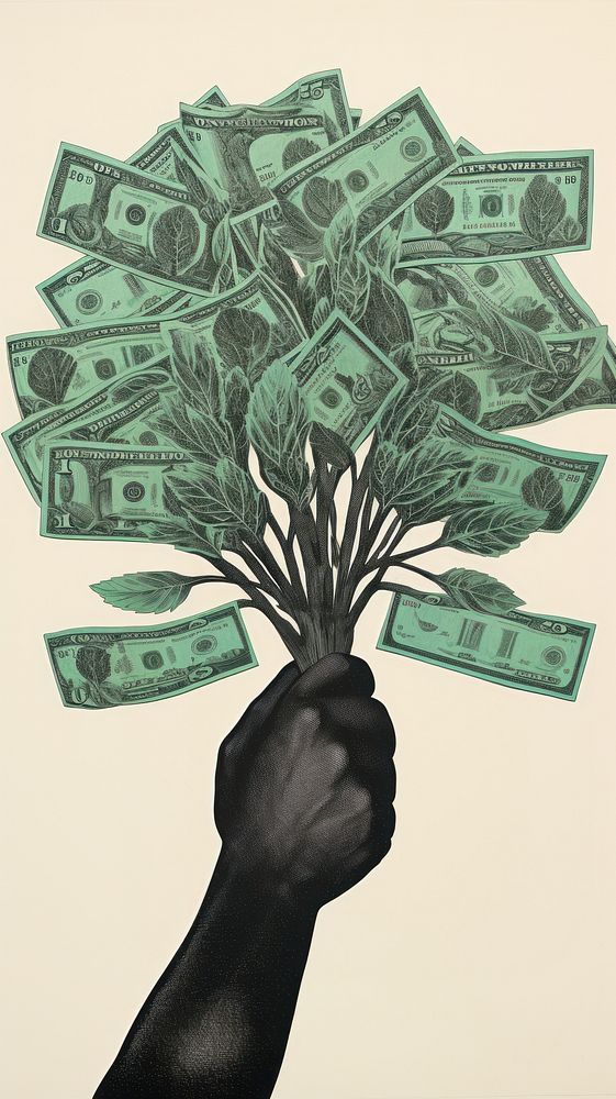 Hands holding money drawing dollar | Free Photo Illustration - rawpixel
