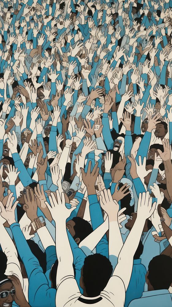 Large crowd cheering stadium adult | Free Photo Illustration - rawpixel