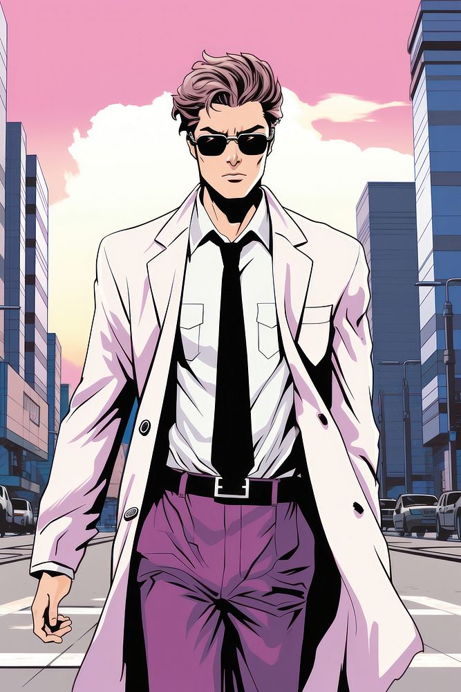 Portrait glasses comics manga. AI | Free Photo Illustration - rawpixel