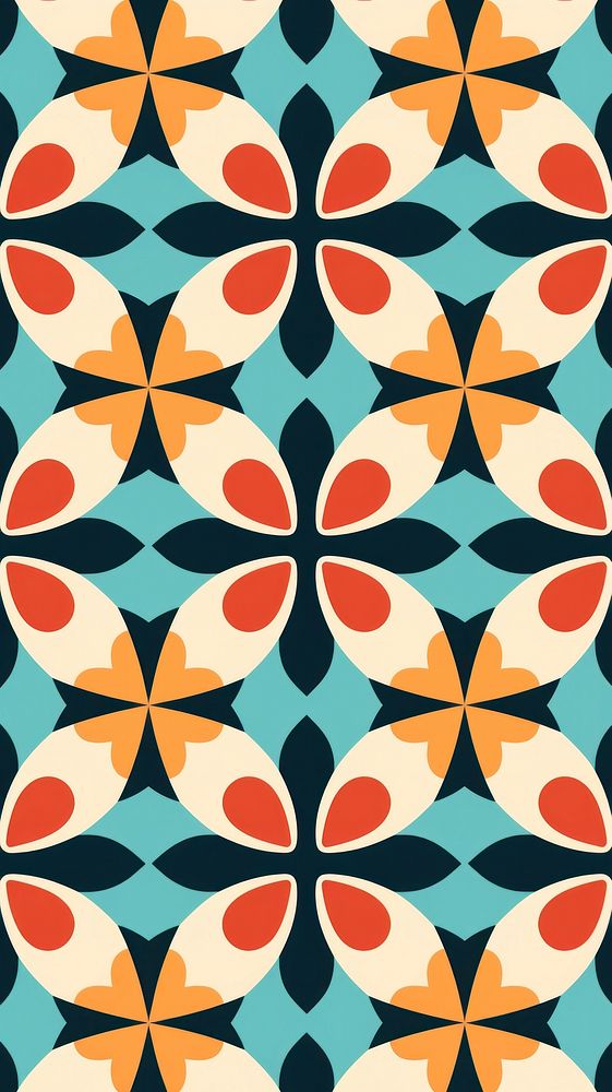 Flower pattern backgrounds repetition. AI | Free Photo Illustration ...