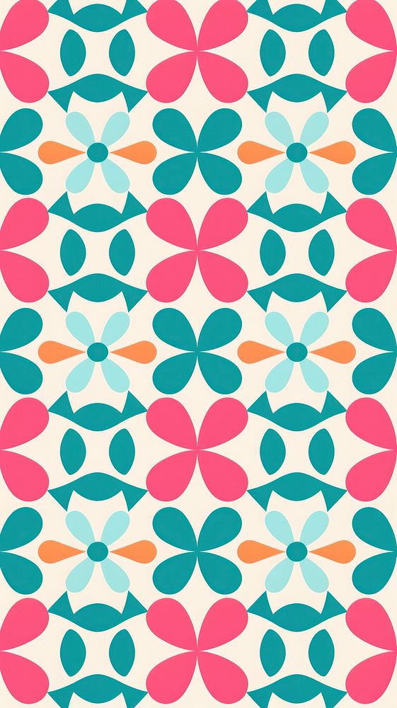 Flower pattern backgrounds repetition. | Premium Photo Illustration ...