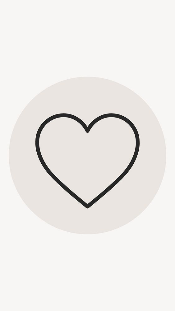 Heart IG story cover template | Free Photo Illustration - rawpixel