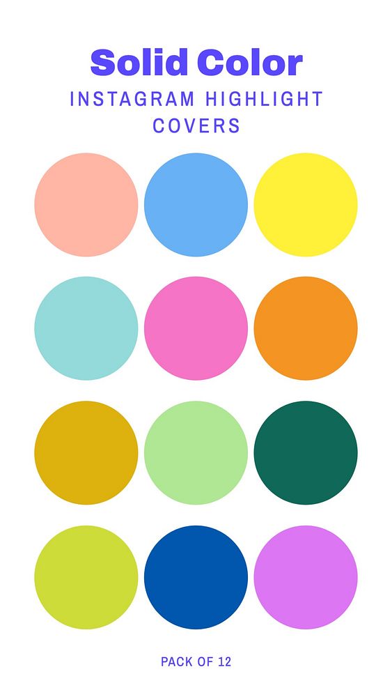 Solid color Instagram story highlight | Free Photo Illustration - rawpixel