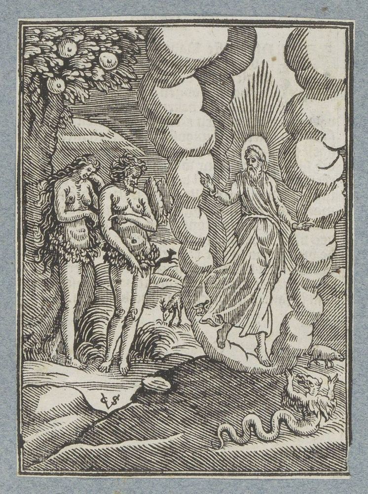 Adam en Eva schamen zich | Free Photo Illustration - rawpixel