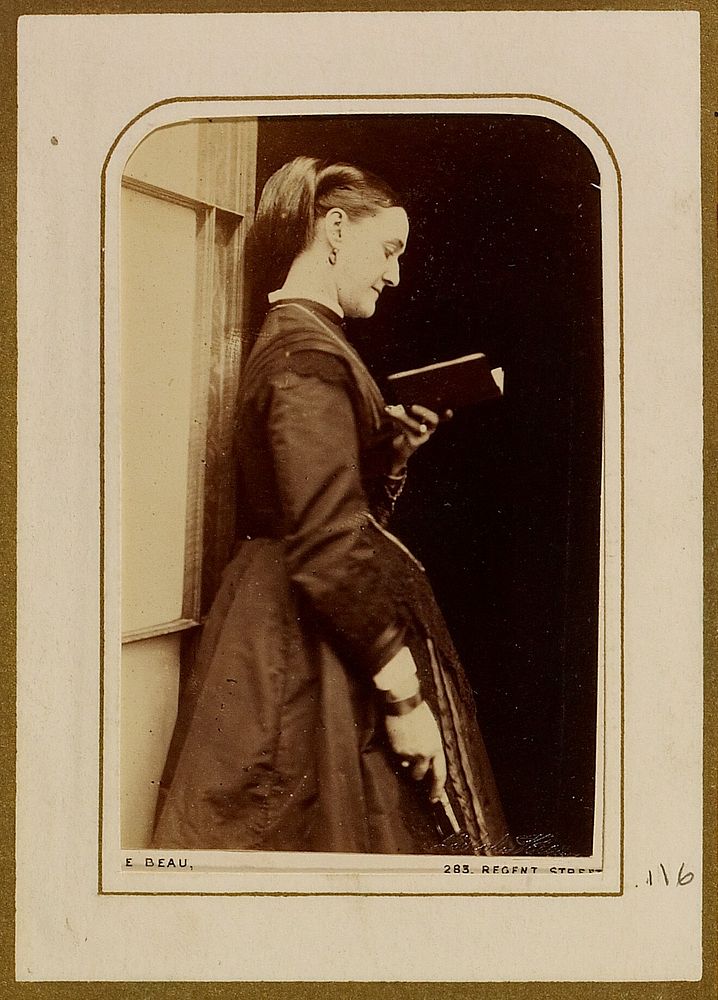 Portrait woman reading book Adolphe | Free Photo Illustration - rawpixel