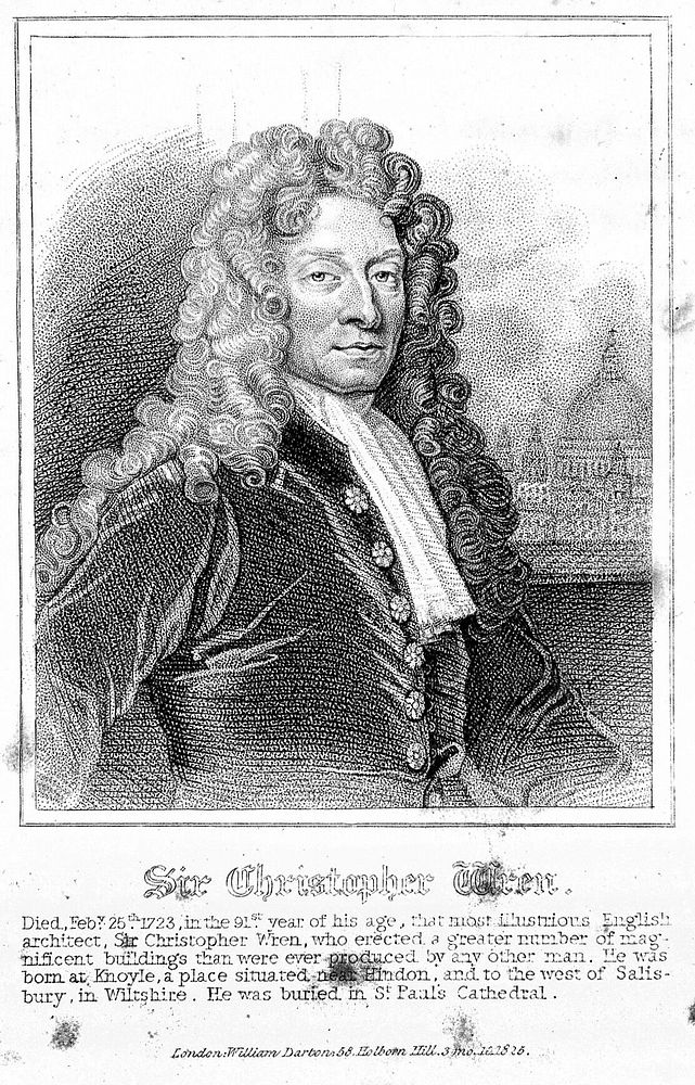 Portrait of Sir Christopher Wren | Free Photo Illustration - rawpixel