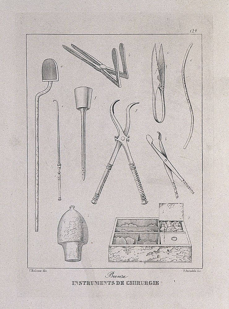 Ancient Roman bronze surgical instruments: | Free Photo Illustration ...