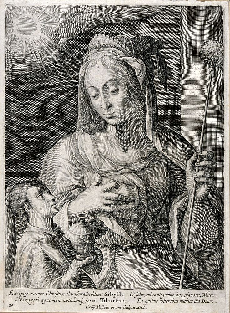 Tiburtine sibyl. Engraving C. de | Free Photo Illustration - rawpixel