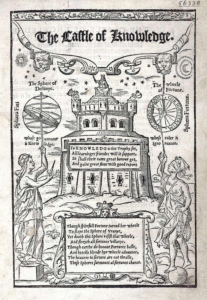 castle knowledge / [Robert Record]. | Free Photo Illustration - rawpixel