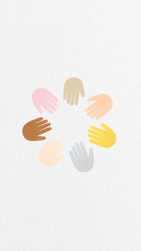 Hands unity white iPhone wallpaper | Free Photo - rawpixel