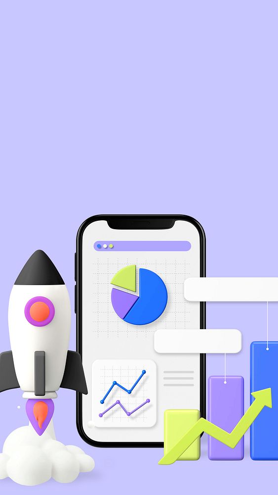 Startup business 3D iPhone wallpaper, | Premium Photo - rawpixel