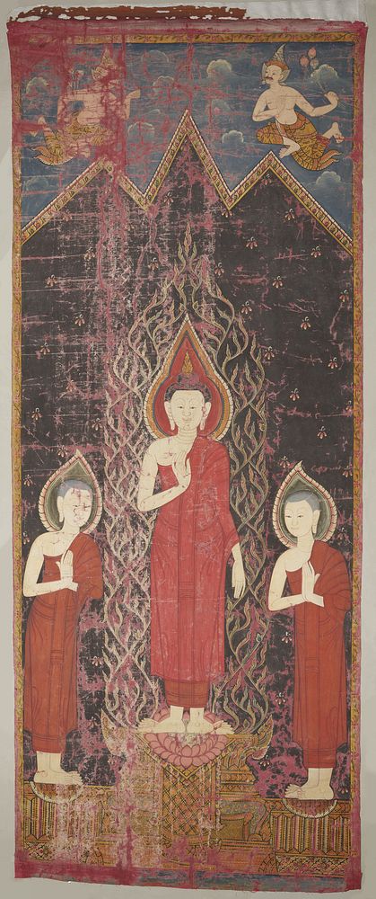 Buddha His Disciples Sariputta Moggalana | Free Photo Illustration ...