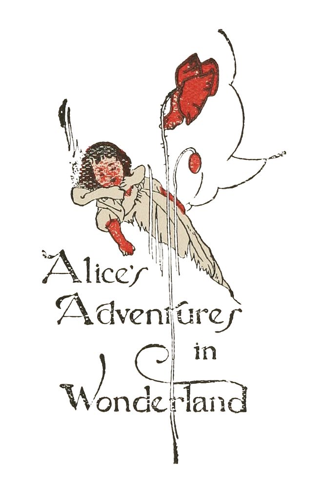 title illustration Alice's Adventures Wonderland | Free Photo - rawpixel