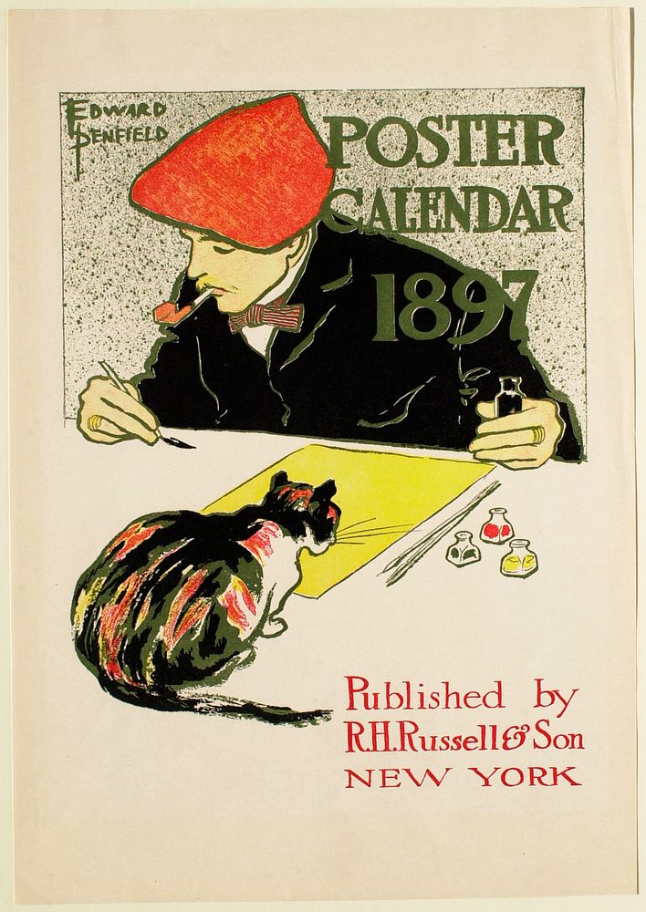 Poster Calendar 1897, R. H. | Free Photo Illustration - rawpixel