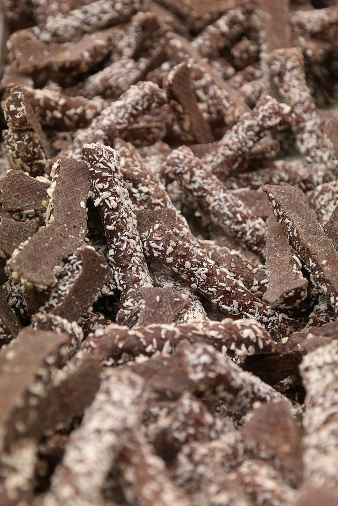 Coconut sticks chocolate. Free public | Free Photo - rawpixel